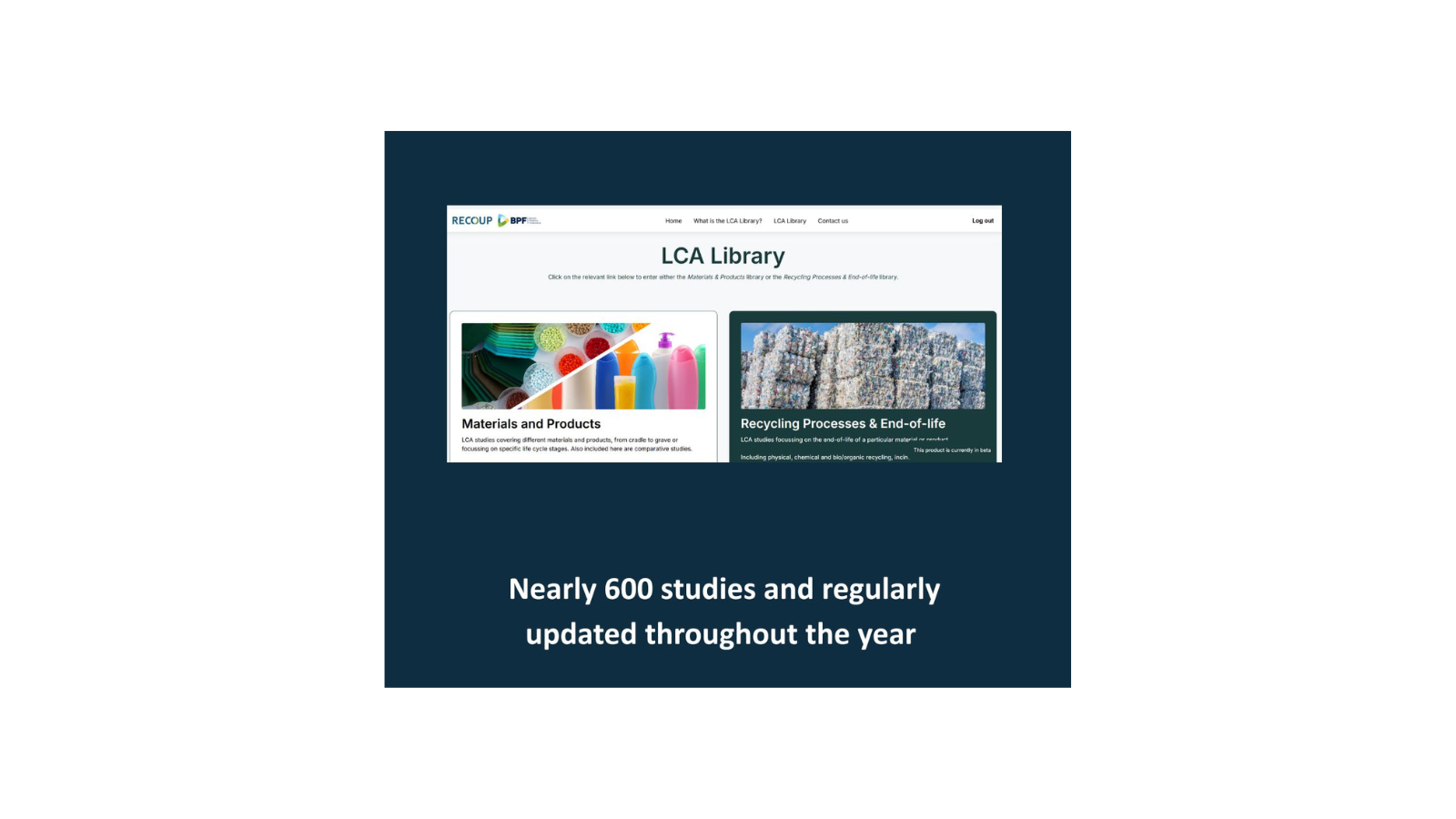 RECOUP | Plastic LCA Library Update